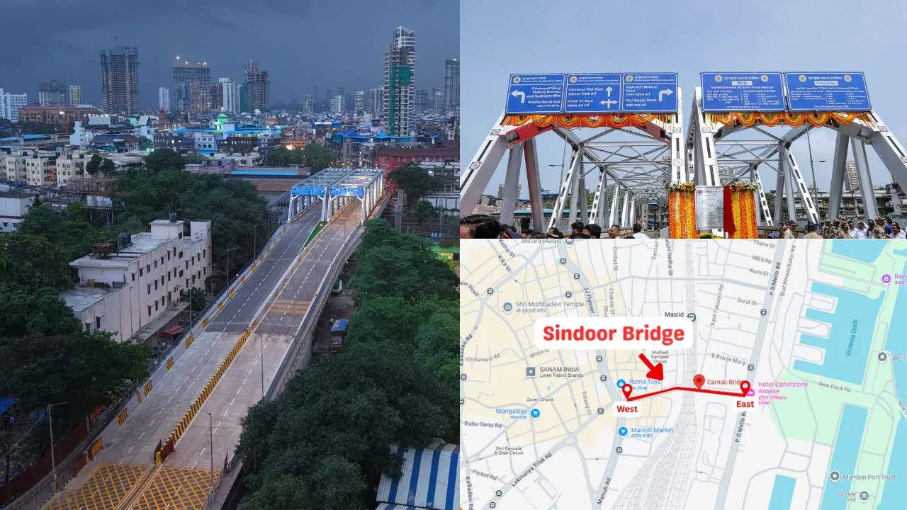 Maharashtra CM Devendra Fadnavis Inaugurates Sindoor Bridge In Mumbai